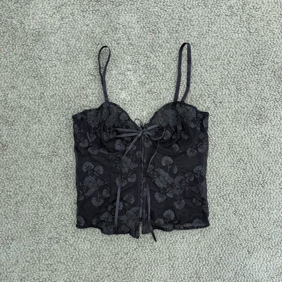 PrettyLittleThing | Tops | Prettylittlething Black Lace Top | Poshmark